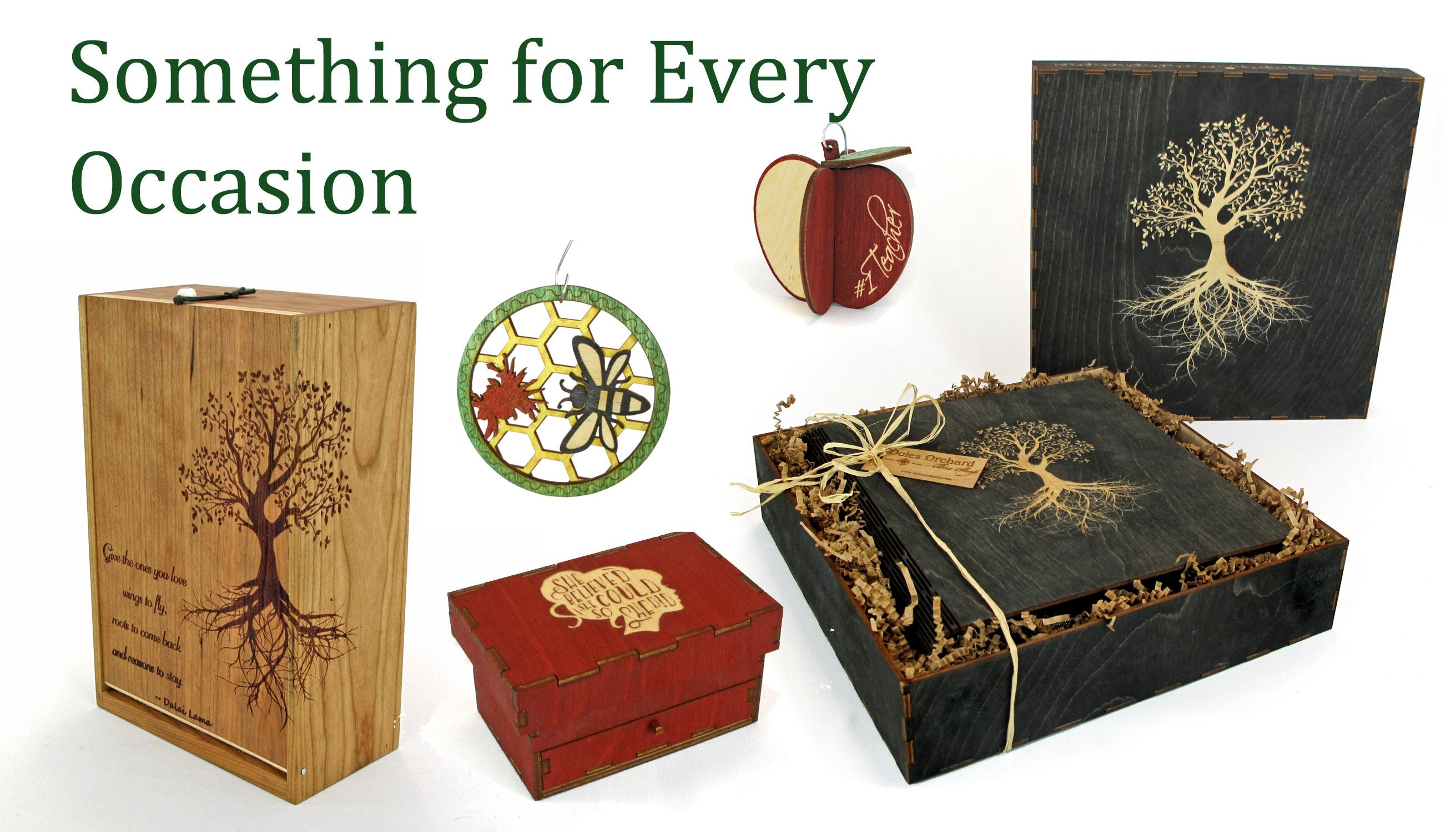 Doles Orchard Box Shop -handmade boutique gifts and custom woodworking