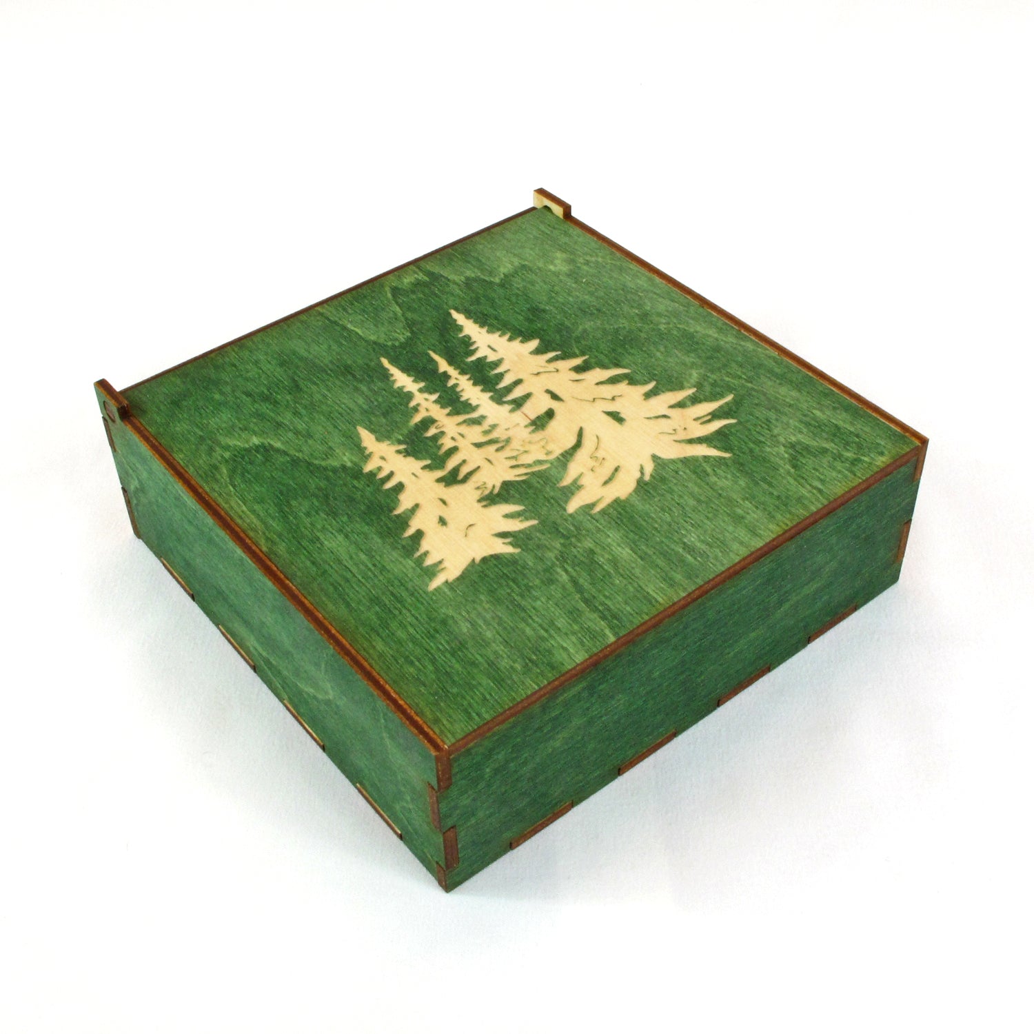 Square Gift Box - Green – Doles Orchard Box Shop