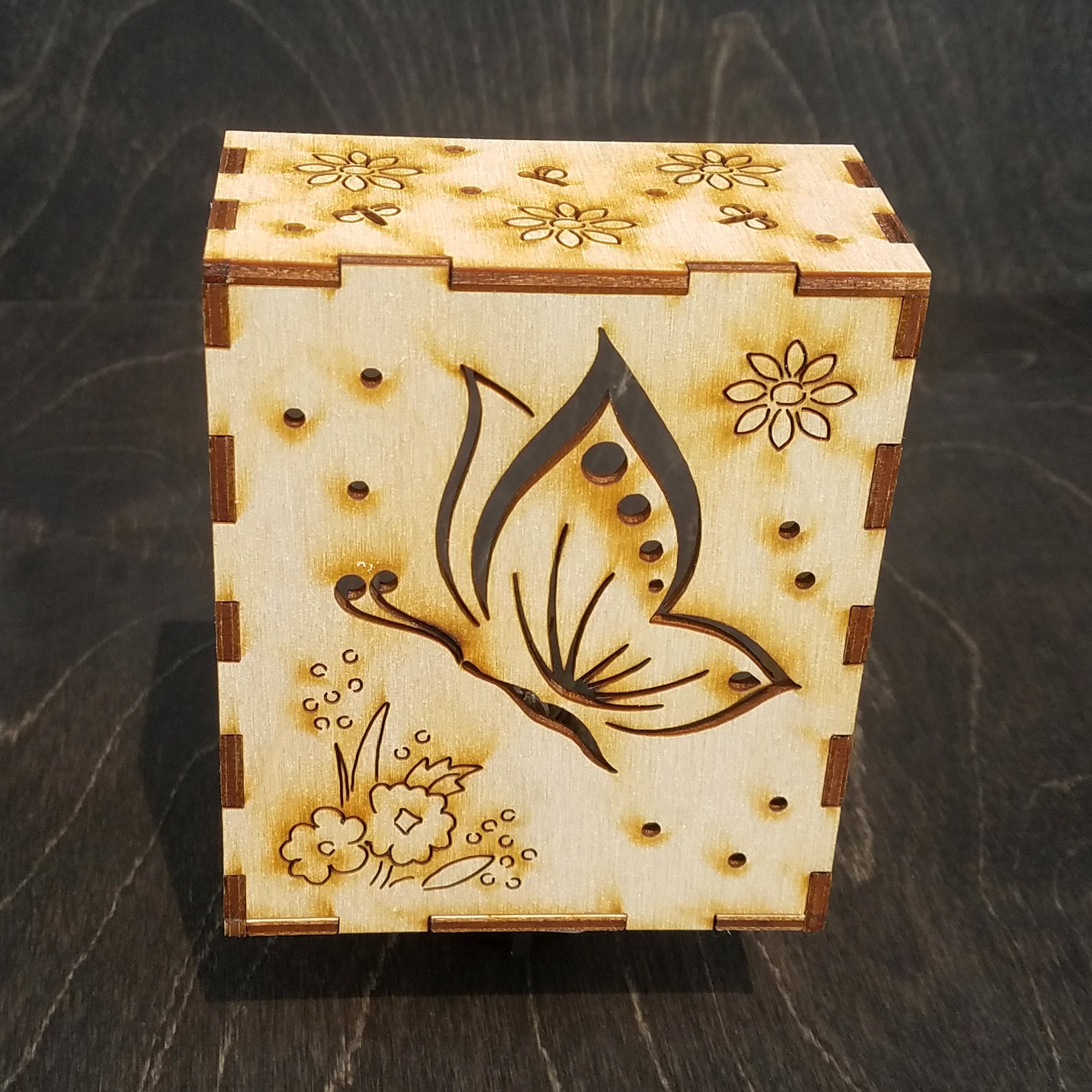 Intricate Wooden Night Light_butterfly – Doles Orchard Box Shop